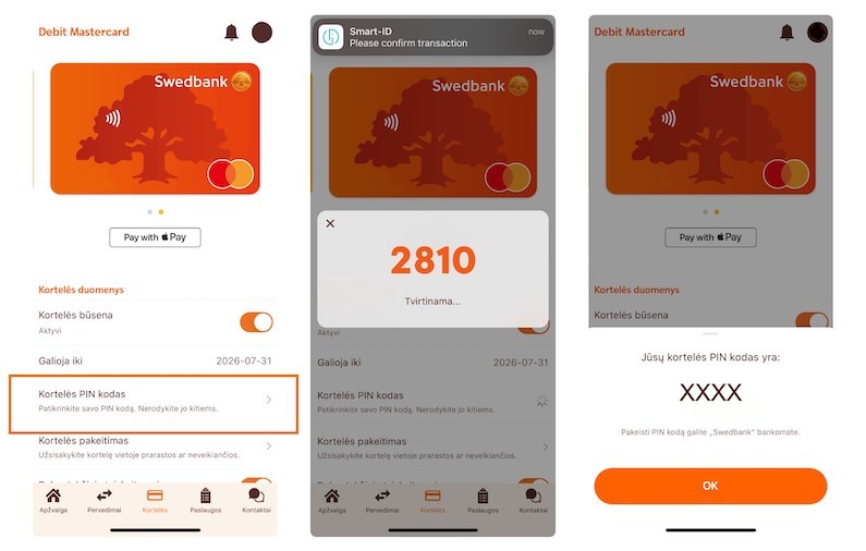Ką daryti pamiršus banko kortelės PIN kodą? | blog.swedbank.lt